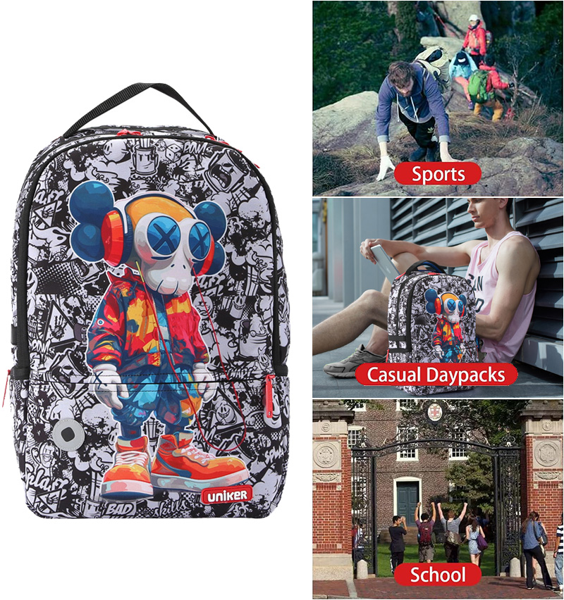 Pop Art X Eyes Graffiti Backpack - Uniker Bags