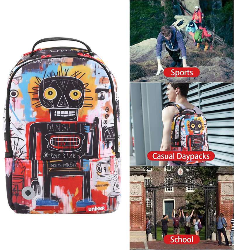 Robot Master Graffiti Backpack - Uniker Bags