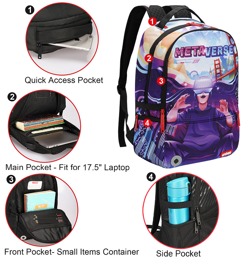 Metaverse Hiphop Backpack - Uniker Bags