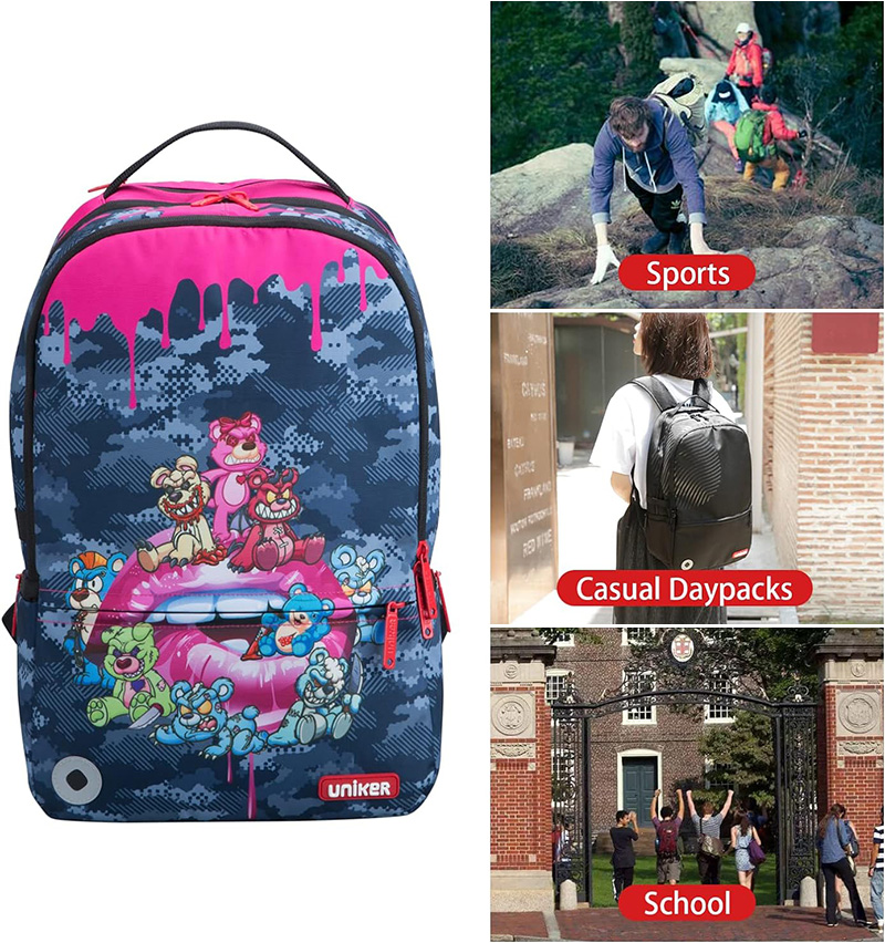 Bear Paradise Backstreet Style Backpack - UNIKER – Backpacks, Rolling ...